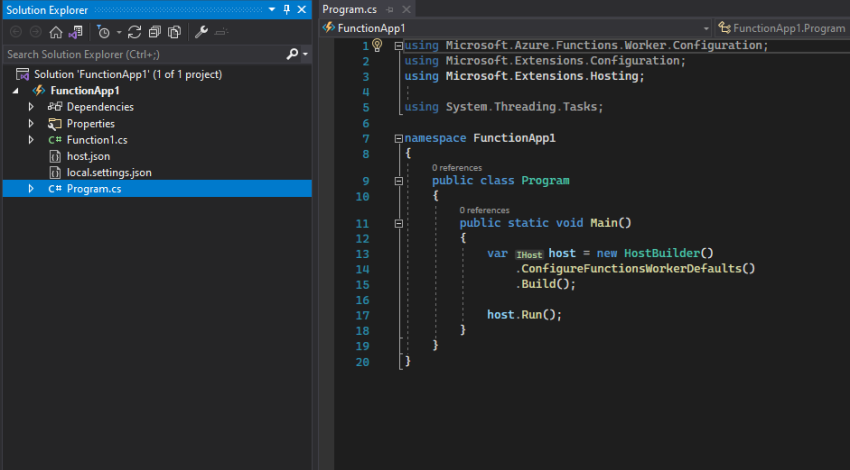 Azure Functions With Net 5 Execution On Isolated Process